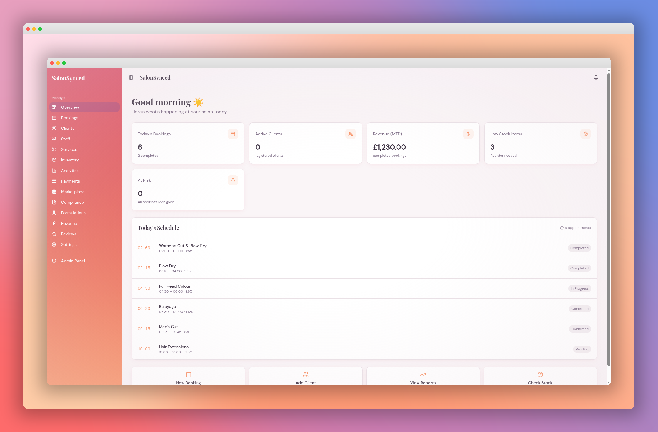 Salon Management Software USA | No Commissions | SalonSynced